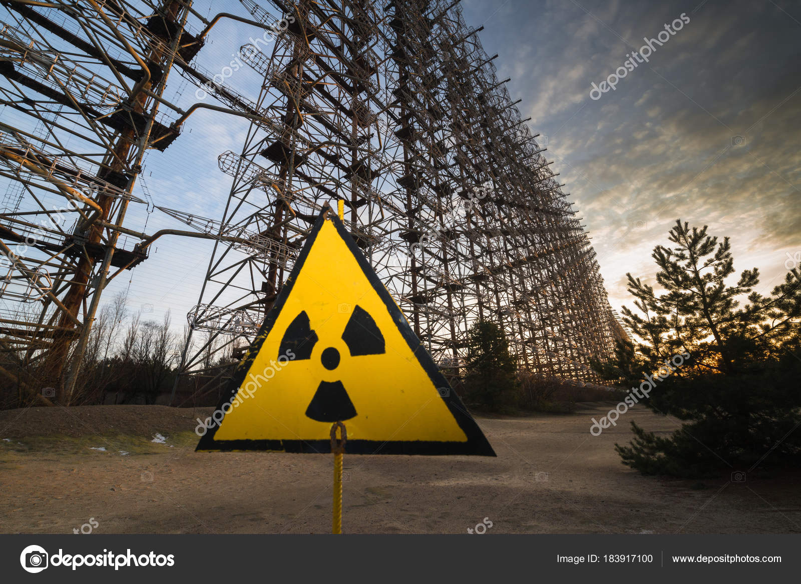 Sunset Soviet Radar System Duga Chernobyl Nuclear Power Plant Nuclear ...