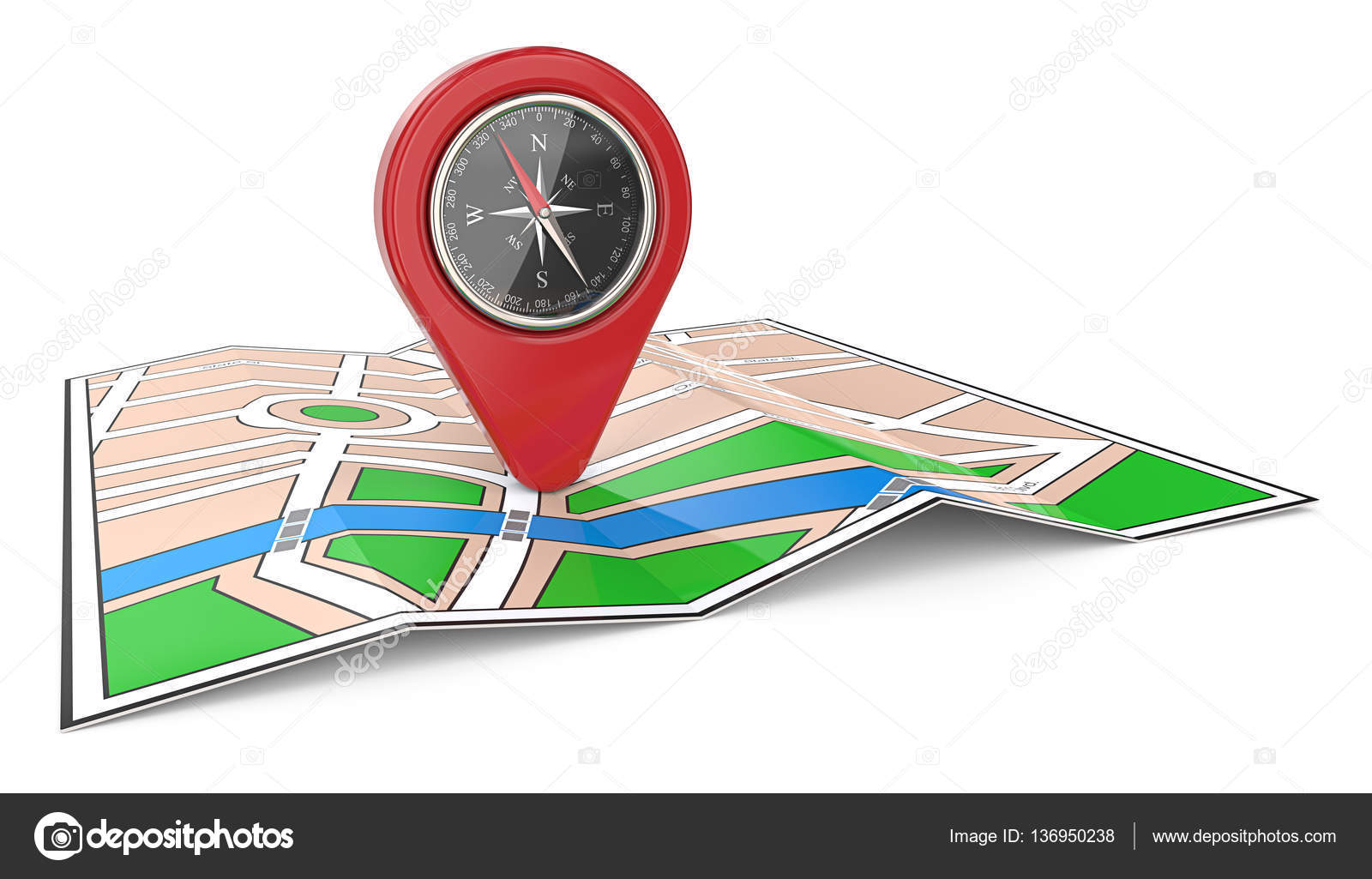 3d GPS pointer Navigation. Stock Photo by ©JohanH 136950238