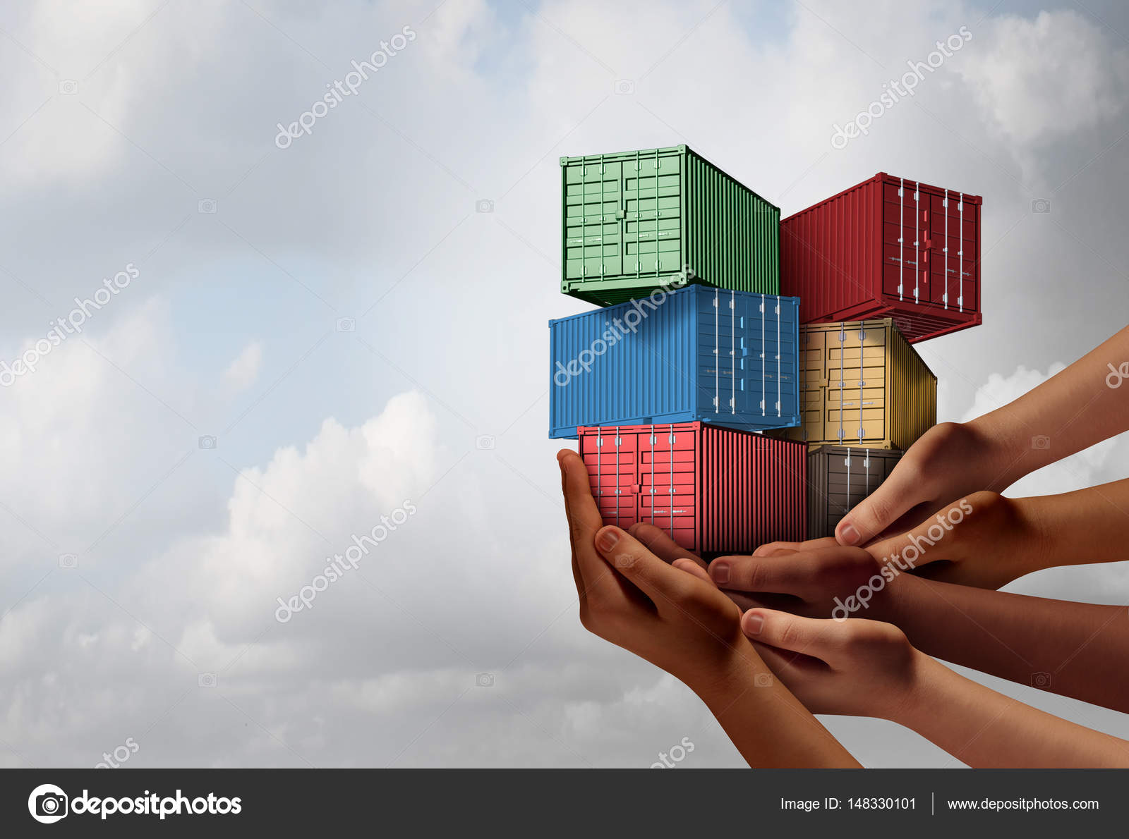 Cargo Group Shipping Stock Photo by ©lightsource 148330101