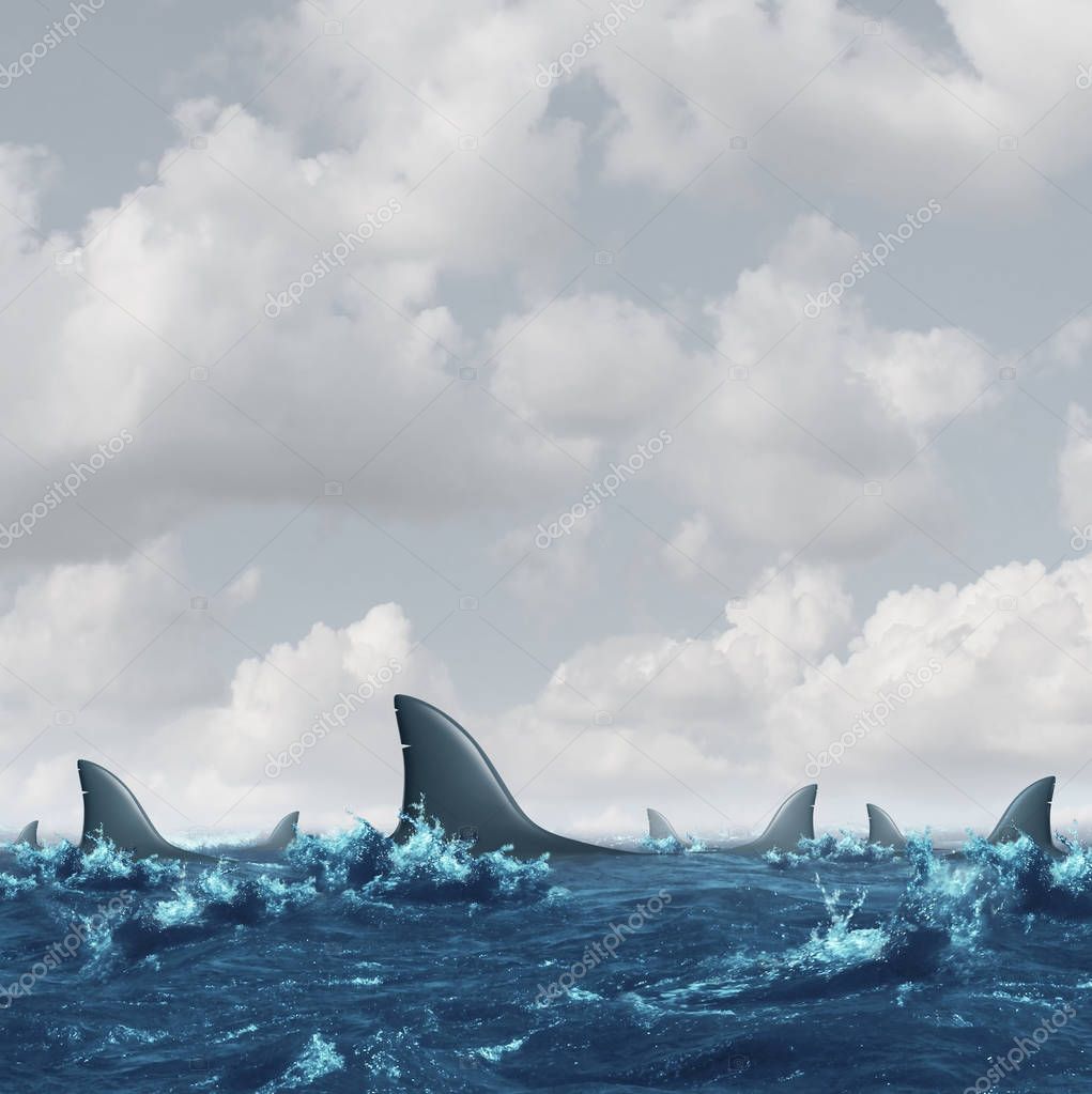 Shark Infested Waters — Stock Photo © lightsource #154935550 Shark Infested Waters — Stock Photo © lightsource #154935550