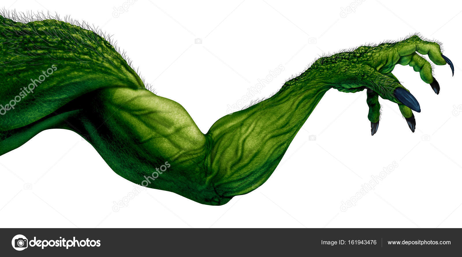 Monster Arm Isolated — Stock Photo © lightsource #161943476