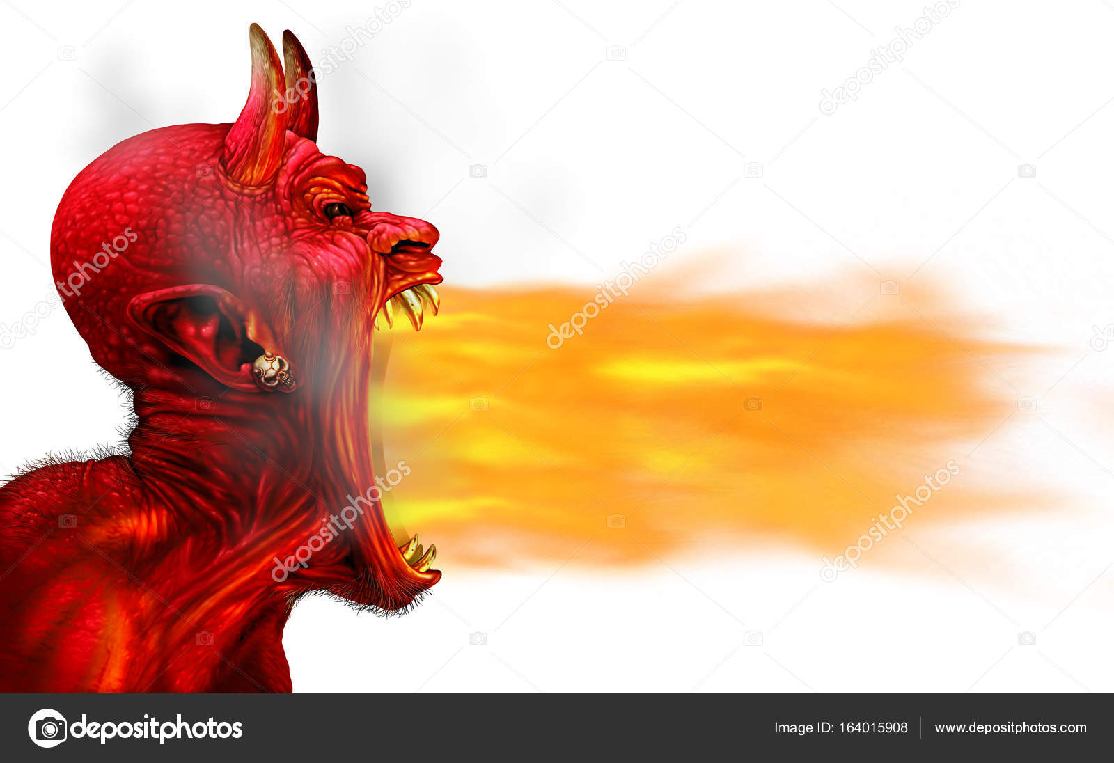 Demon Fire Flame — Stock Photo © lightsource #164015908