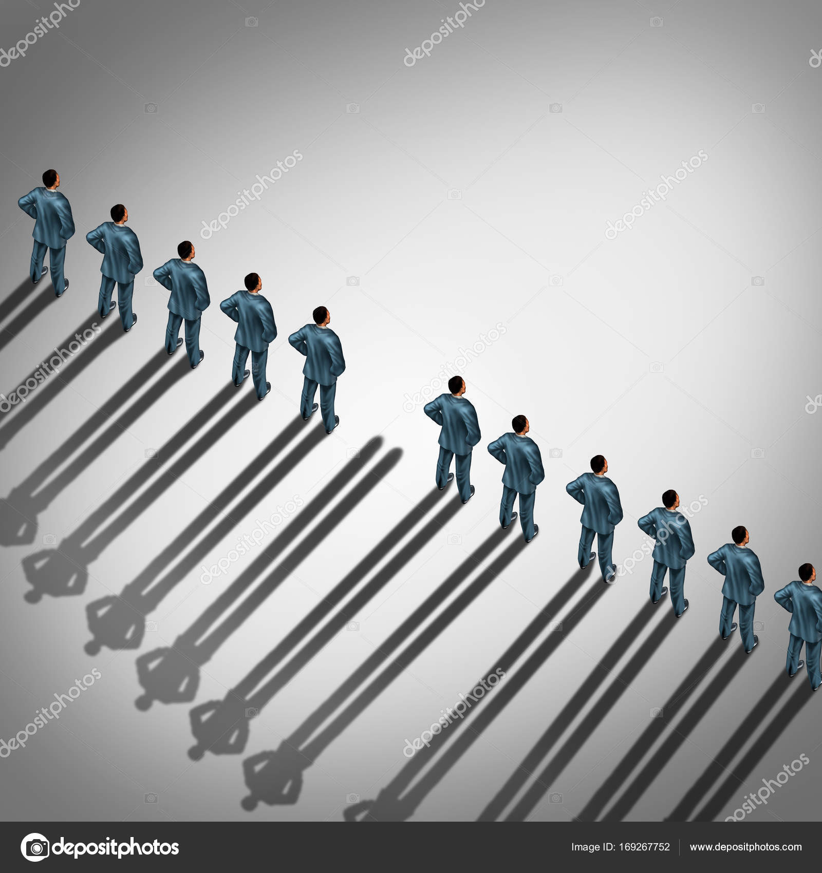 Invisible Person In A Crowd