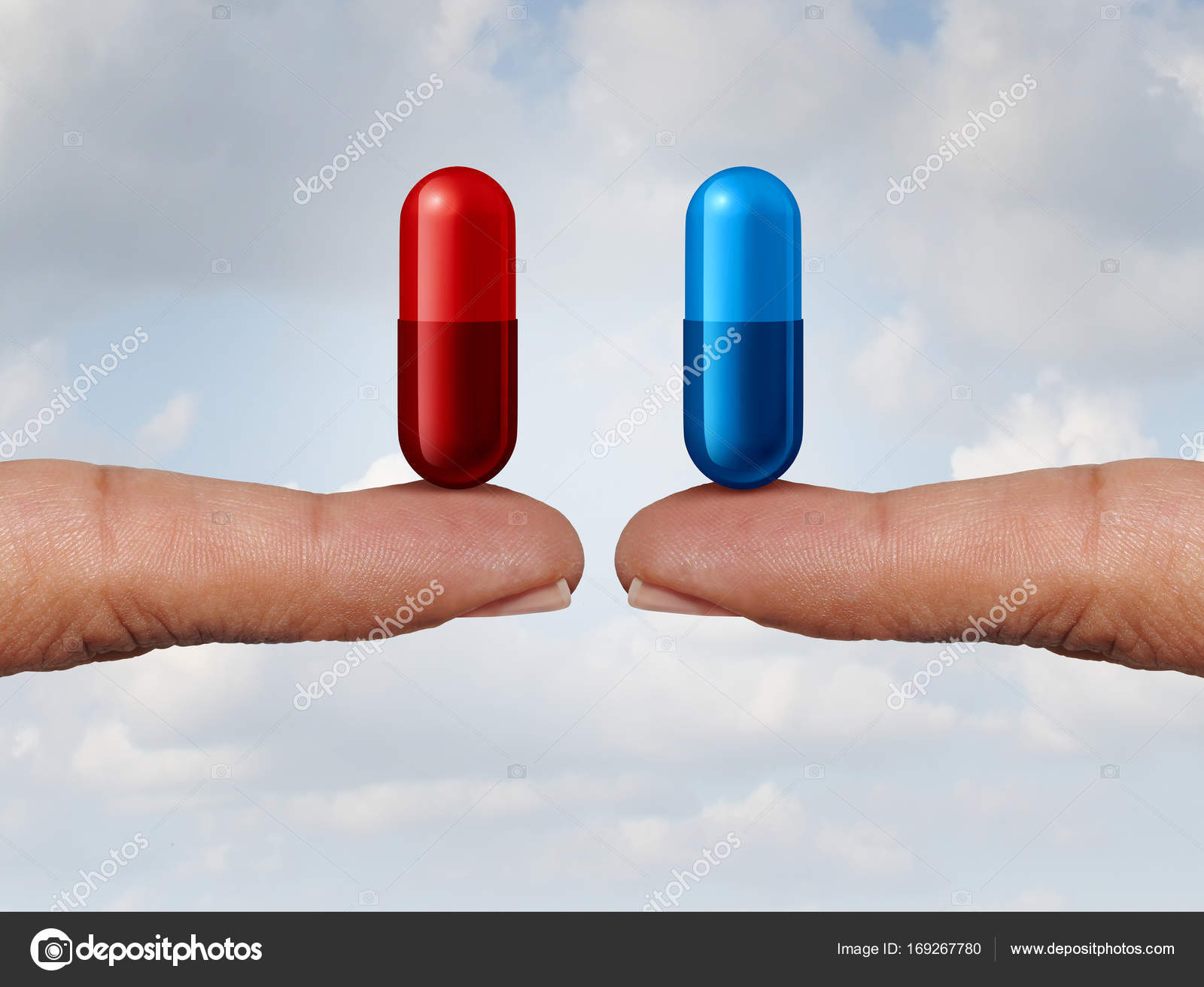 Red And Blue Pill Stock Photo by ©lightsource 169267780