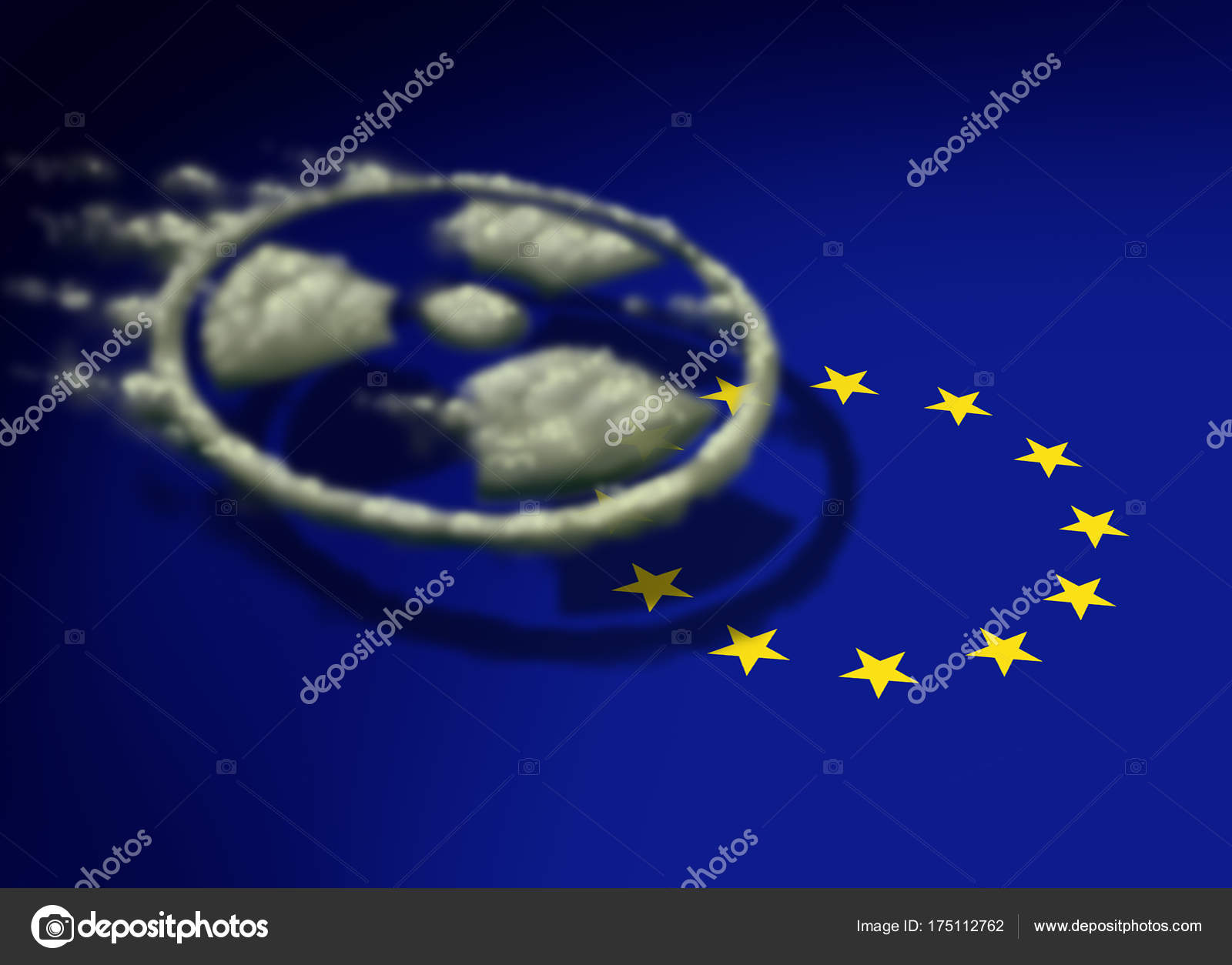 Radioactive Cloud Over Europe Stock Photo by ©lightsource 175112762