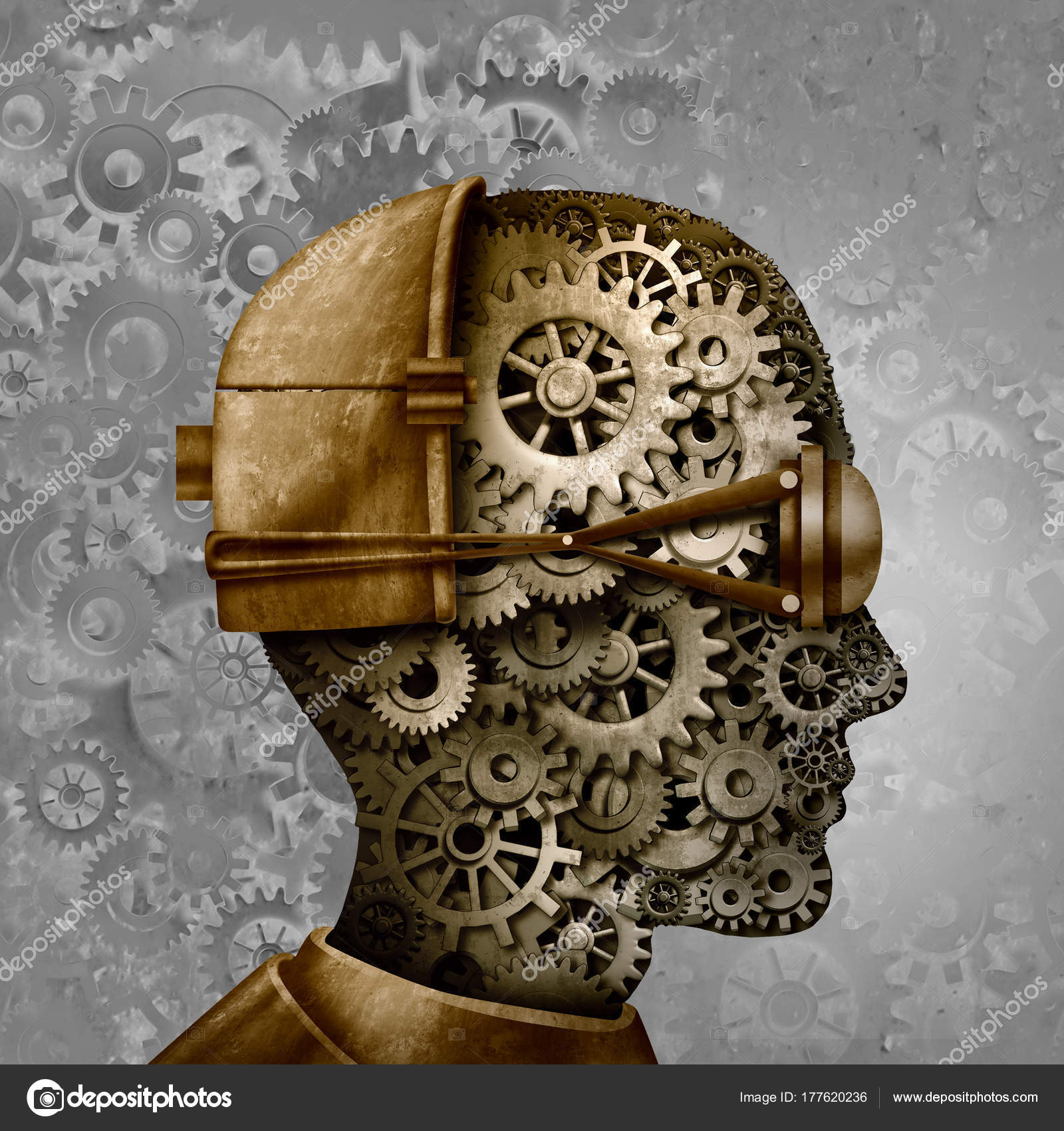 Steampunk And Steam Punk Head Stock Photo by ©lightsource 177620236