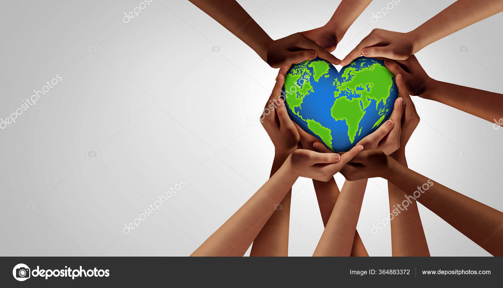 Planet Unity Earth Day Celebration World Working Together Diverse ...