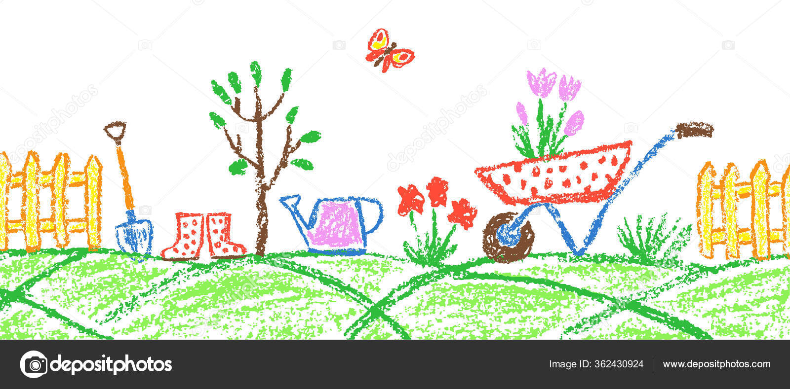 Garden Tools Borders Clipart Clipart Kid