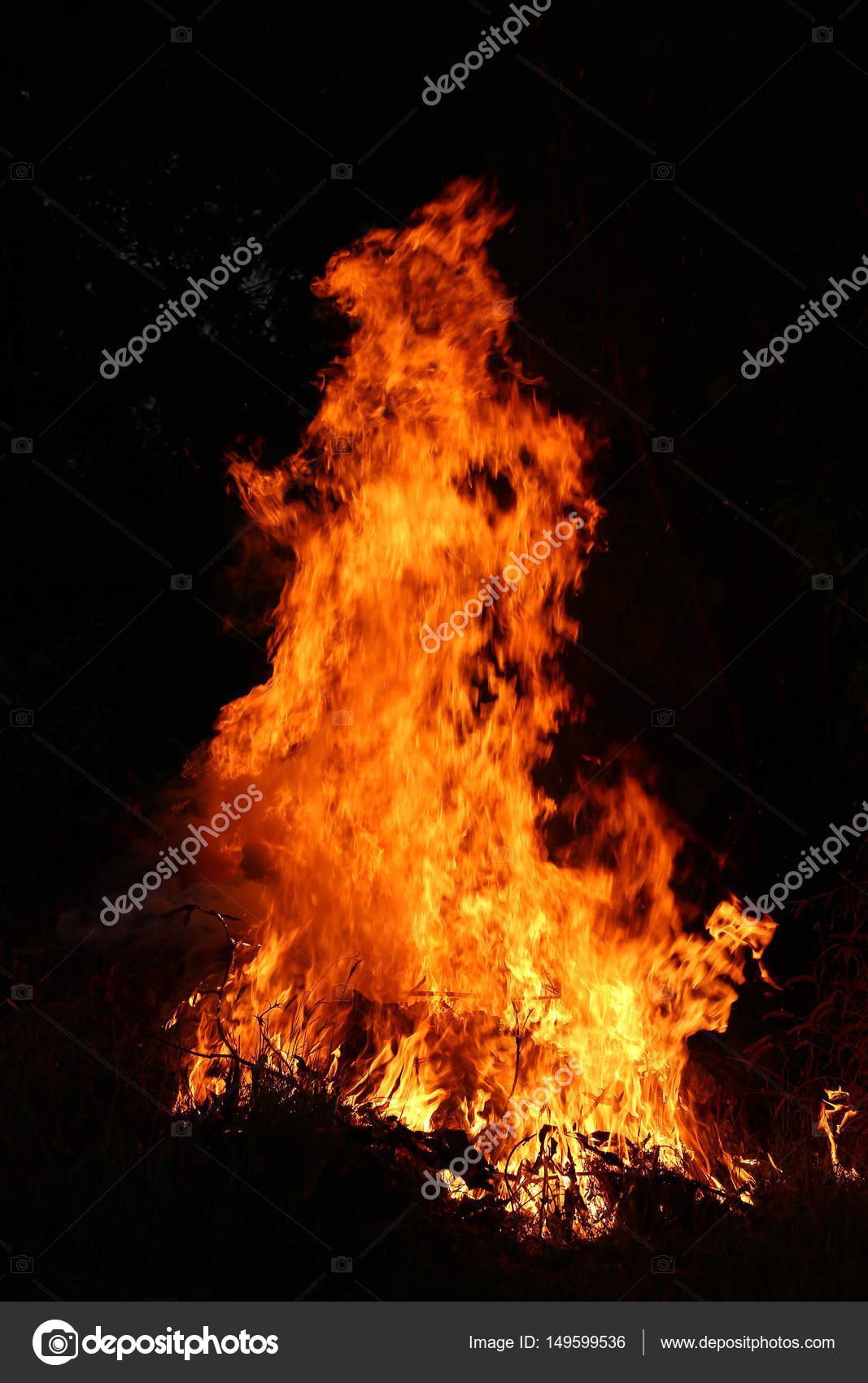 Fire flames burning grass Stock Photo by ©civic_dm@hotmail.com 149599536
