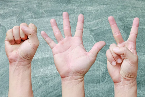 Rock paper scissors Stock Photos, Royalty Free Rock paper scissors ...