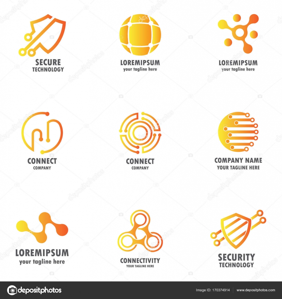 Connect logo vector set Stock Vector by ©zagoya123@gmail.com 170374914