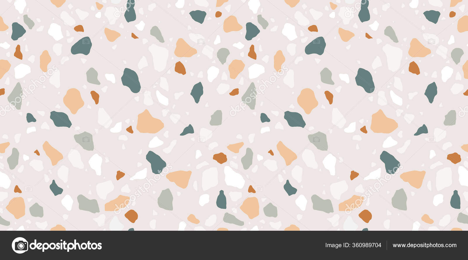 Terrazzo Seamless Pattern Modern Colorful Tile Texture Vector Abstract ...