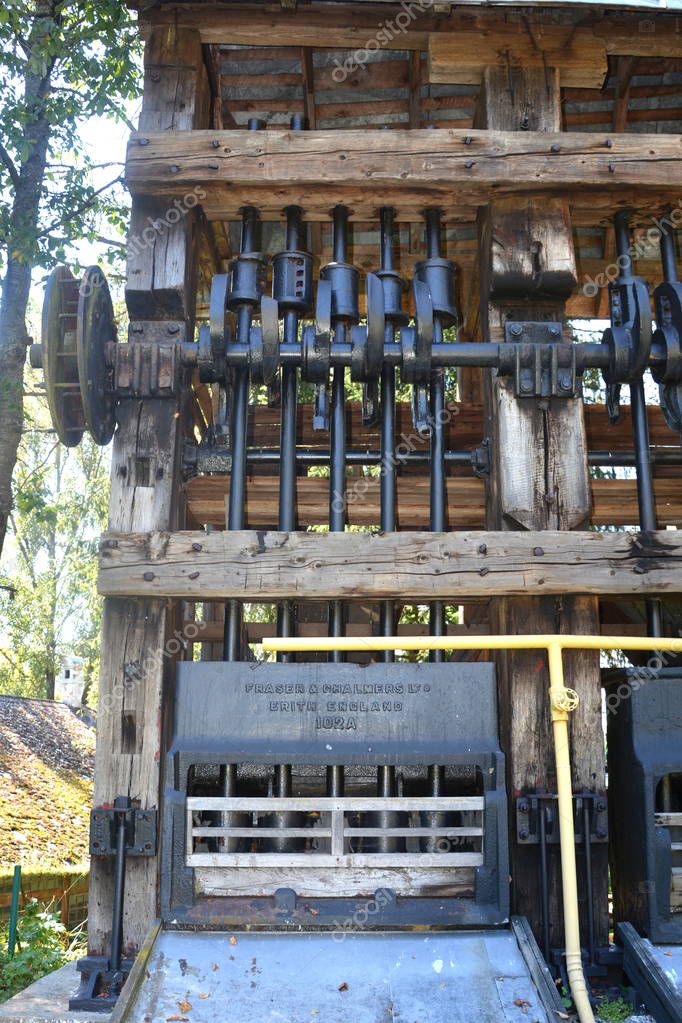 Museo de la antigua mina de oro romana Rosia Montana, Transilvania, una ...