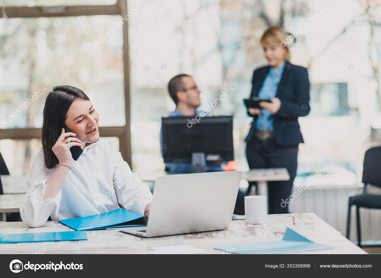 Intern Office Working Project — Stock Photo © suteren #353358996