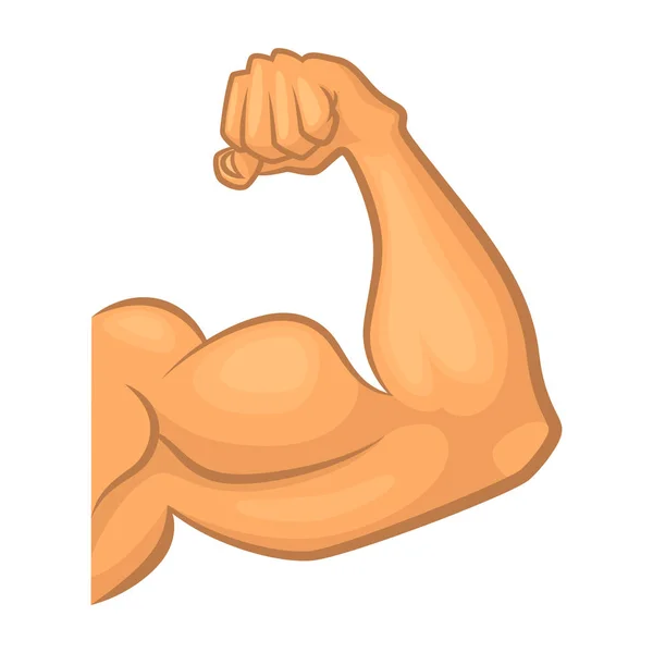 Strong Bodybuilder Biceps Flex Arm Vector Icon Download