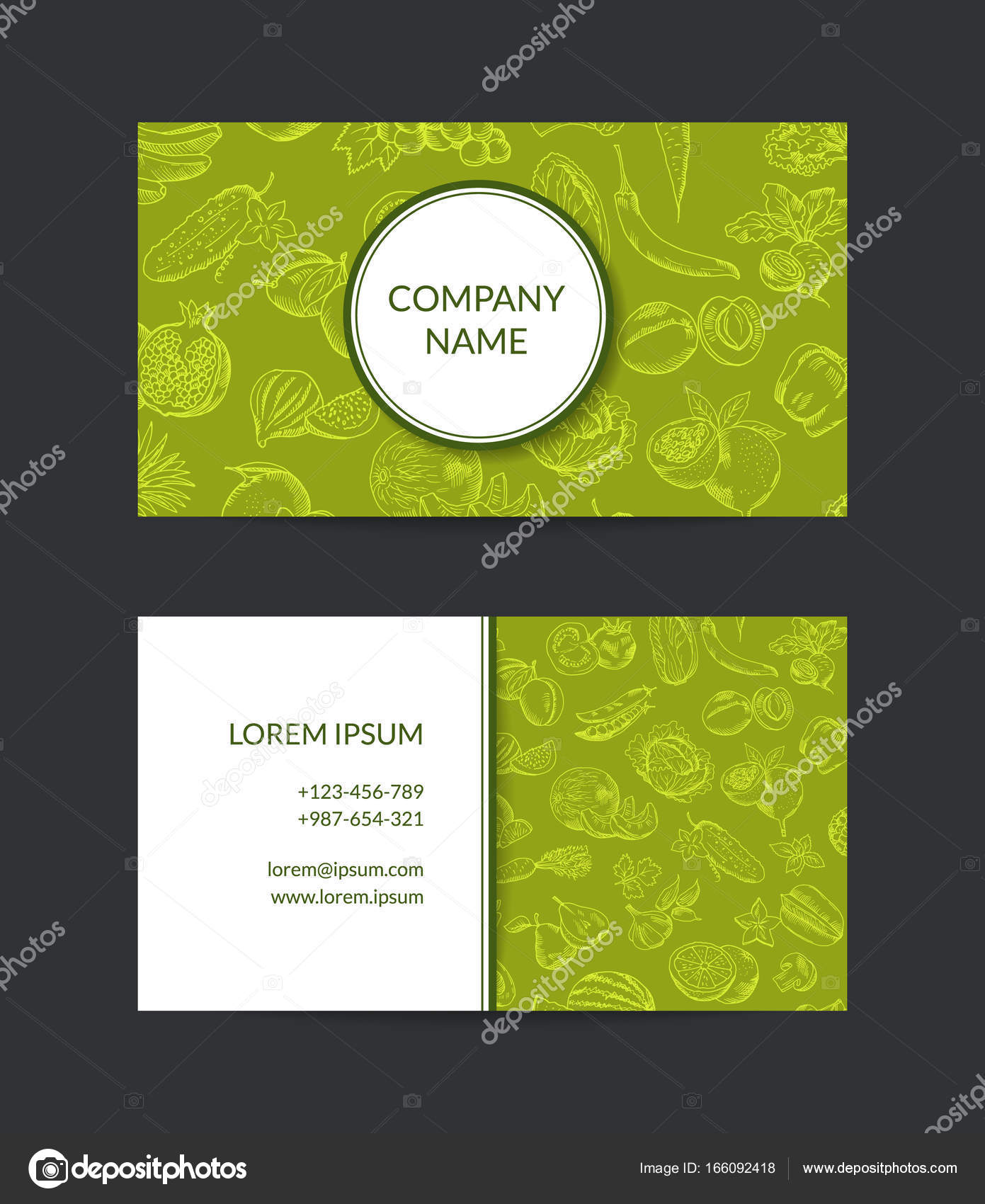 Vector doodle handdrawn fruits and vegetables organic farm, vegan ...