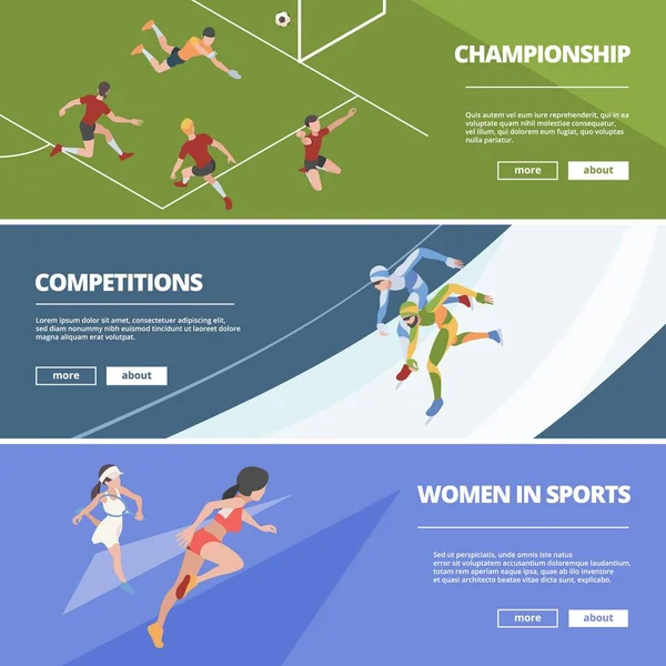 Running club poster. Marathon winners sportsmen athletes fitness for ...