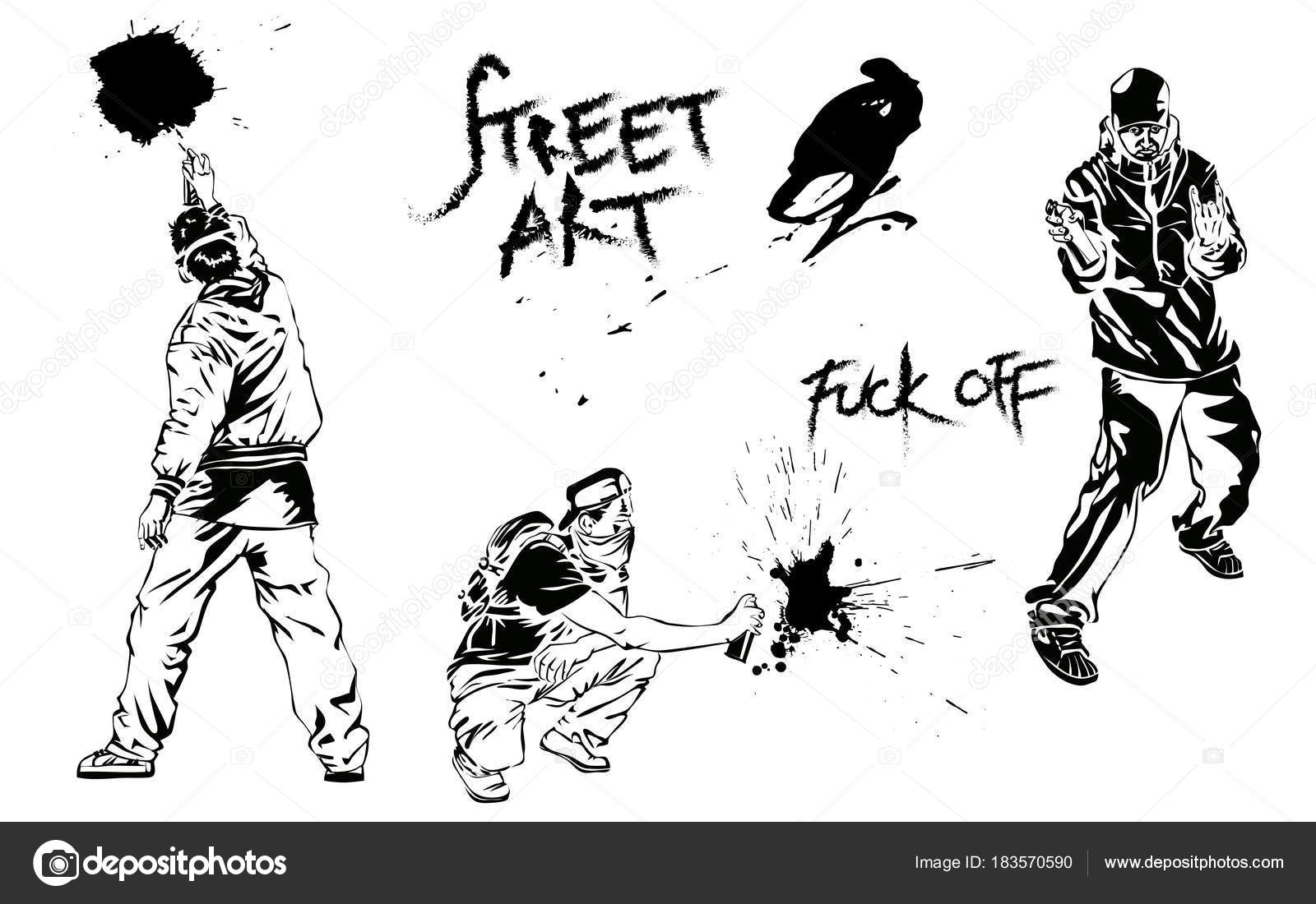 Graffiti Writer Silhouette