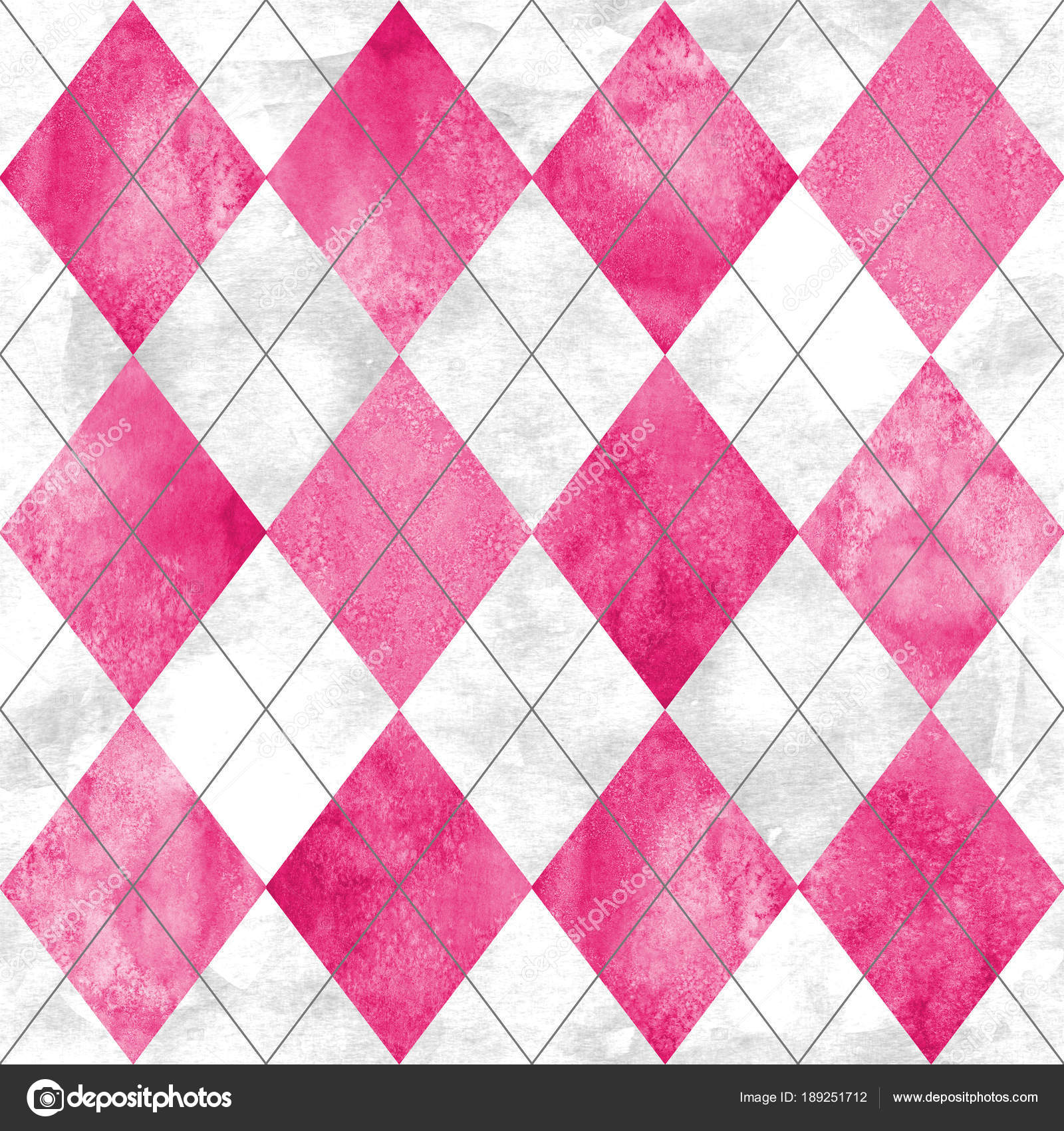 Pink Diamond Pattern Wallpaper