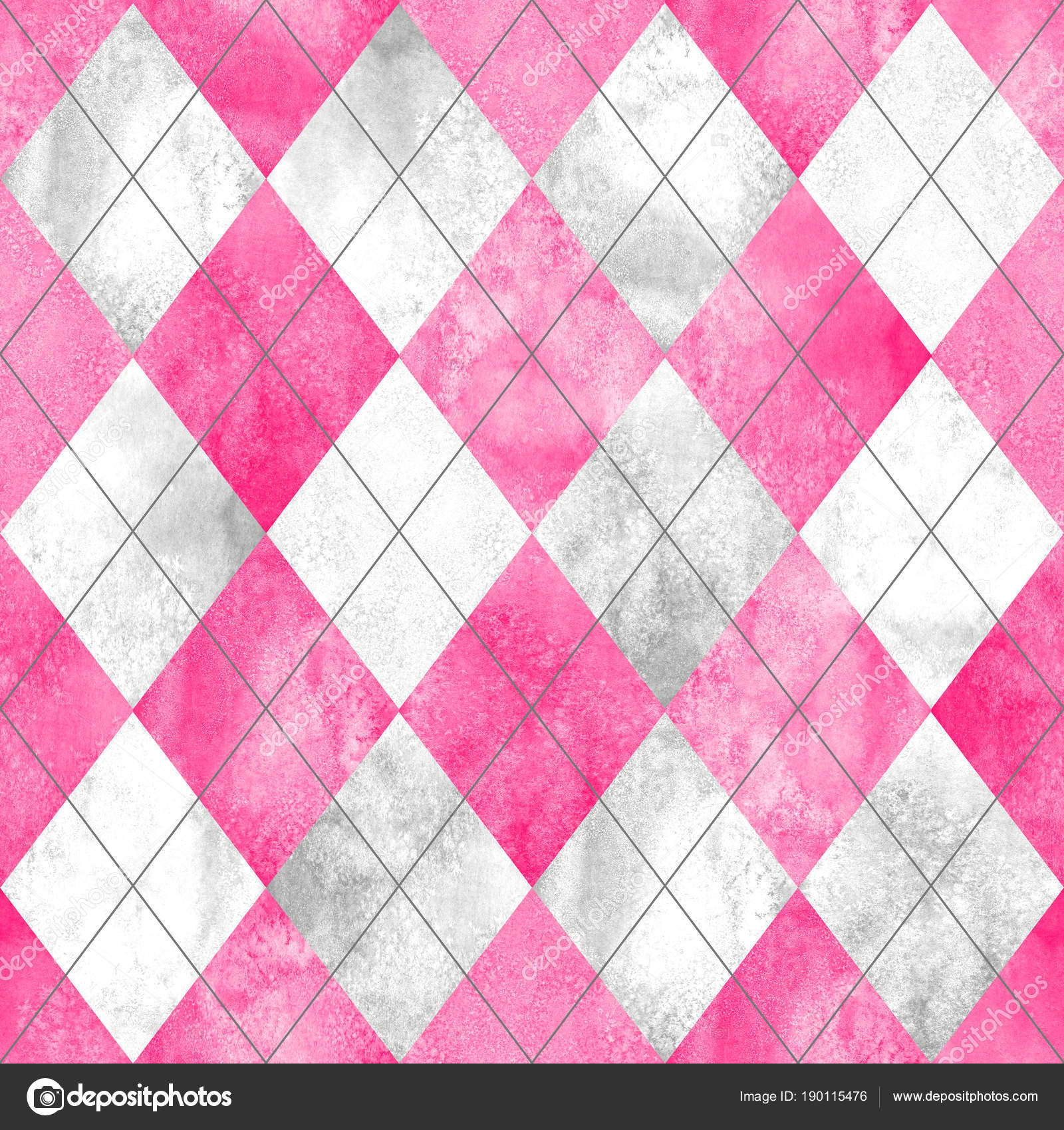 Pink Plaid Diamond Wallpaper