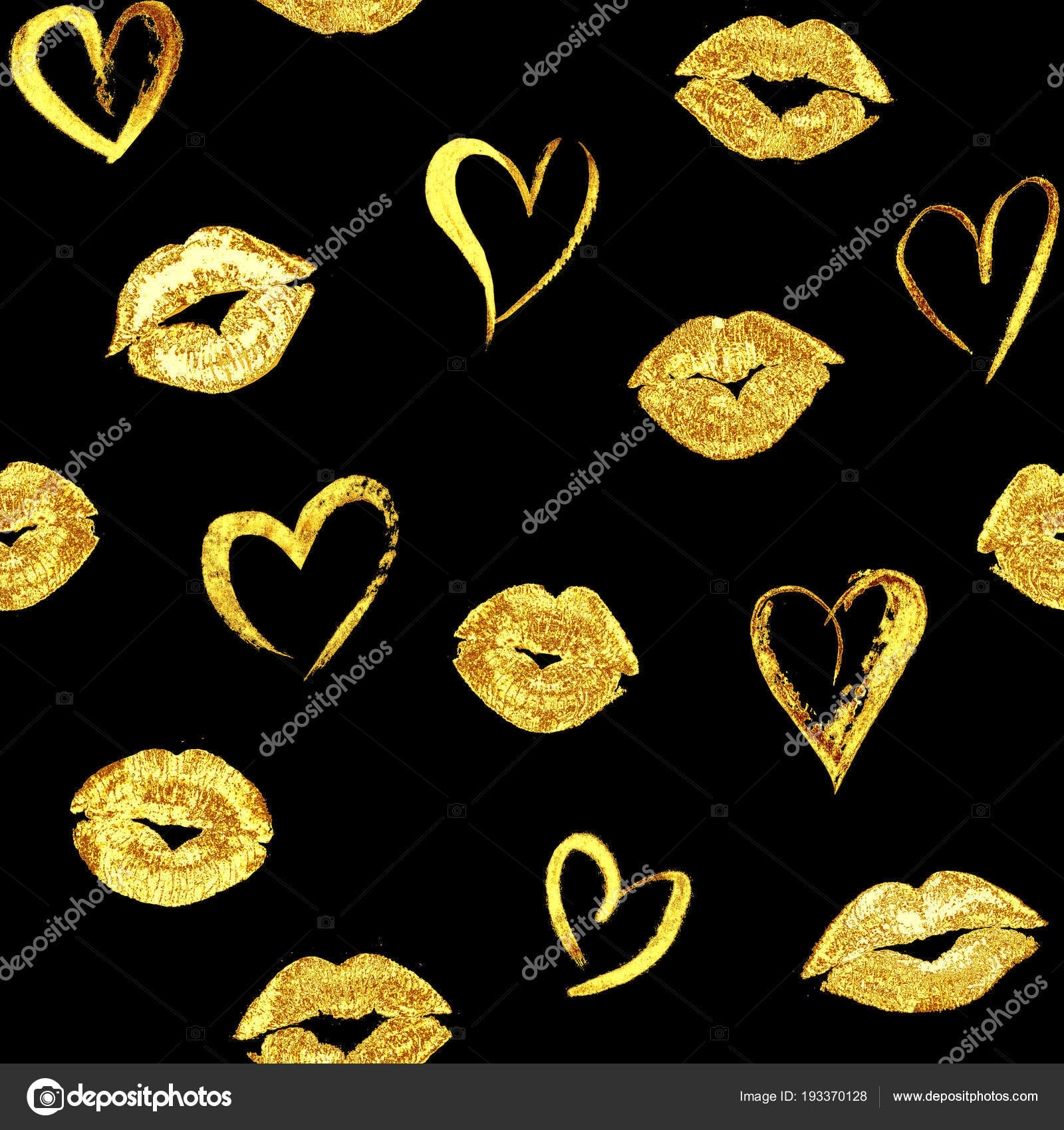 Gold Lips Wallpaper | Lipstutorial.org
