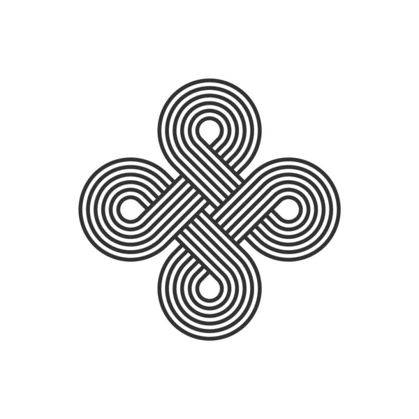 Infinite Loop Sign Celtic Interlocking Knot Endless Loop Old Ornament ...