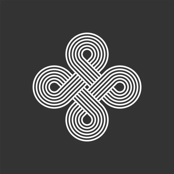 Infinite Loop Sign Celtic Interlocking Knot Endless Loop Old Ornament ...