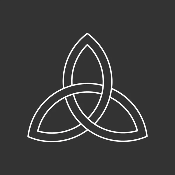 Celtic Trinity Knot Triquetra Symbol Interlaced Circle Ancient Ornament ...