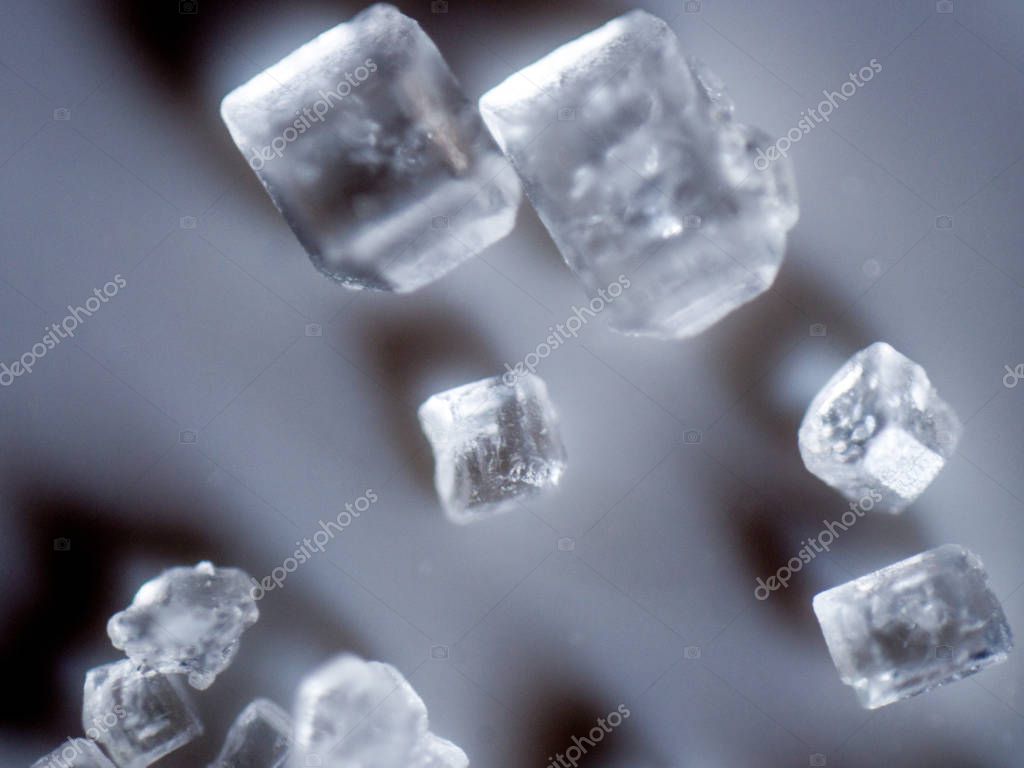 Una imagen macro microscópica de primer plano extrema de una pila de ...