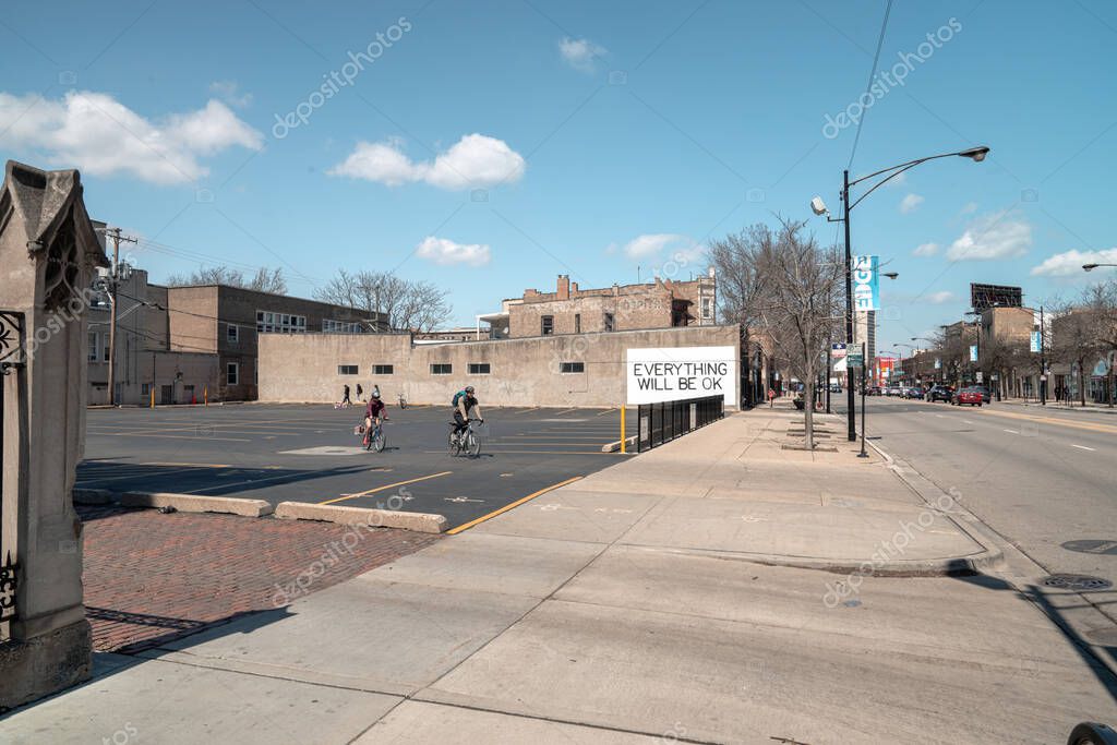 Chicago, IL - 18 de abril de 2020: La Lytle House Art Initiative ...