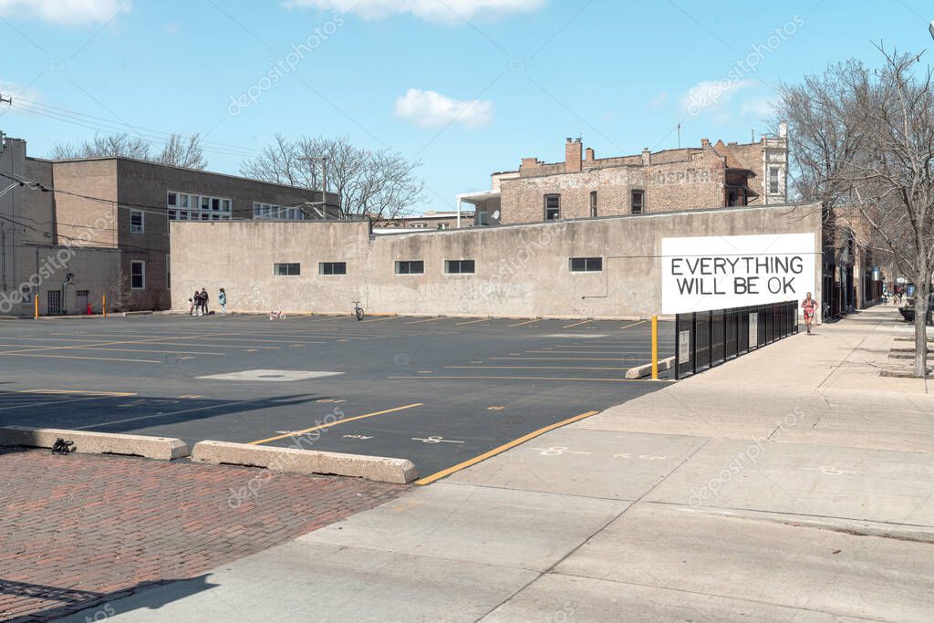 Chicago, IL - 18 de abril de 2020: La Lytle House Art Initiative ...