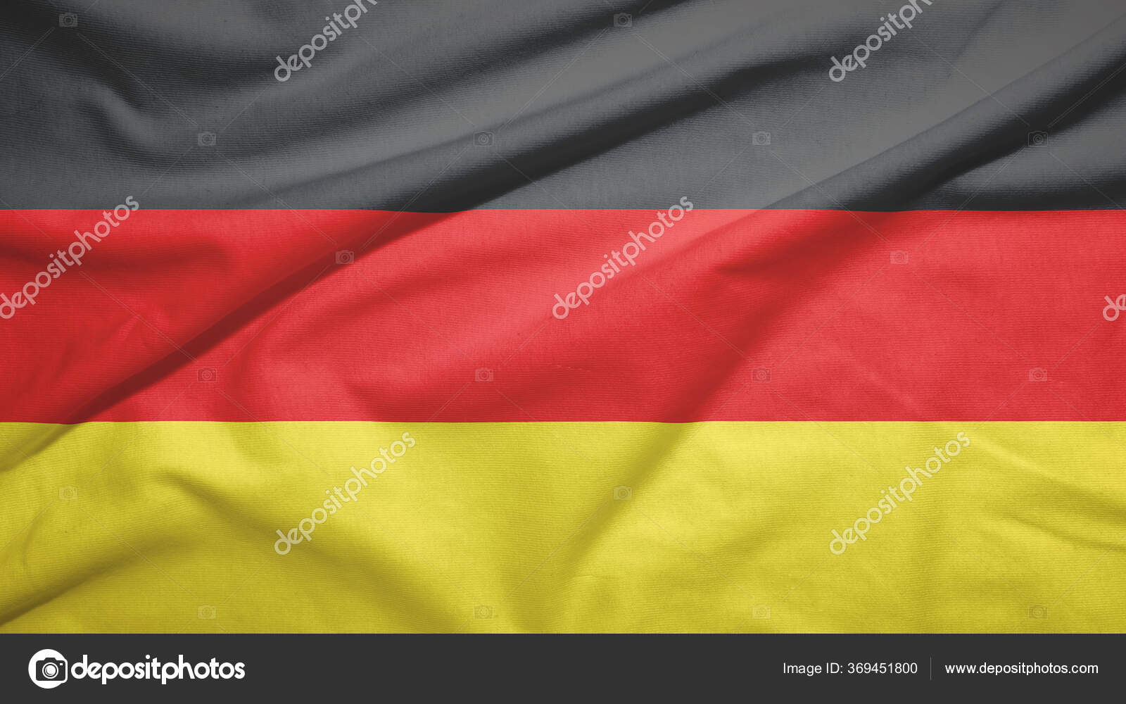 Germany Waving Flag Fabric Texture — Stock Photo © AleksTaurus #369451800