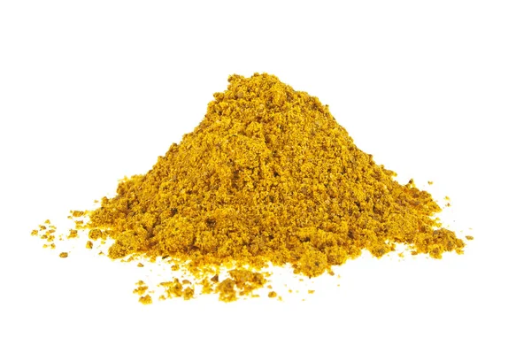 Curry Powder Isolated White Background Mixture Spices Dried Herbs Stock ...
