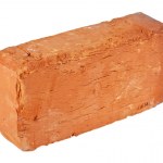 Single red brick isolated on white background Stock Photo by ©syomao2 ...