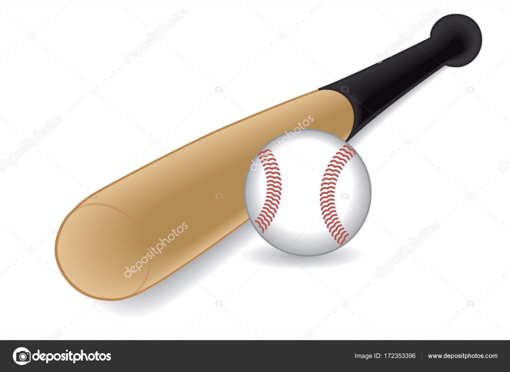 Baseball bat and baseball in perspective view Stock Vector Image by ©jo ...