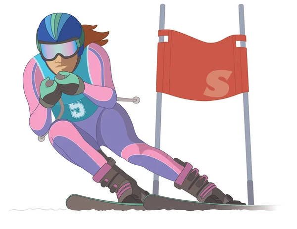 Alpine skiing Vector Art Stock Images | Depositphotos
