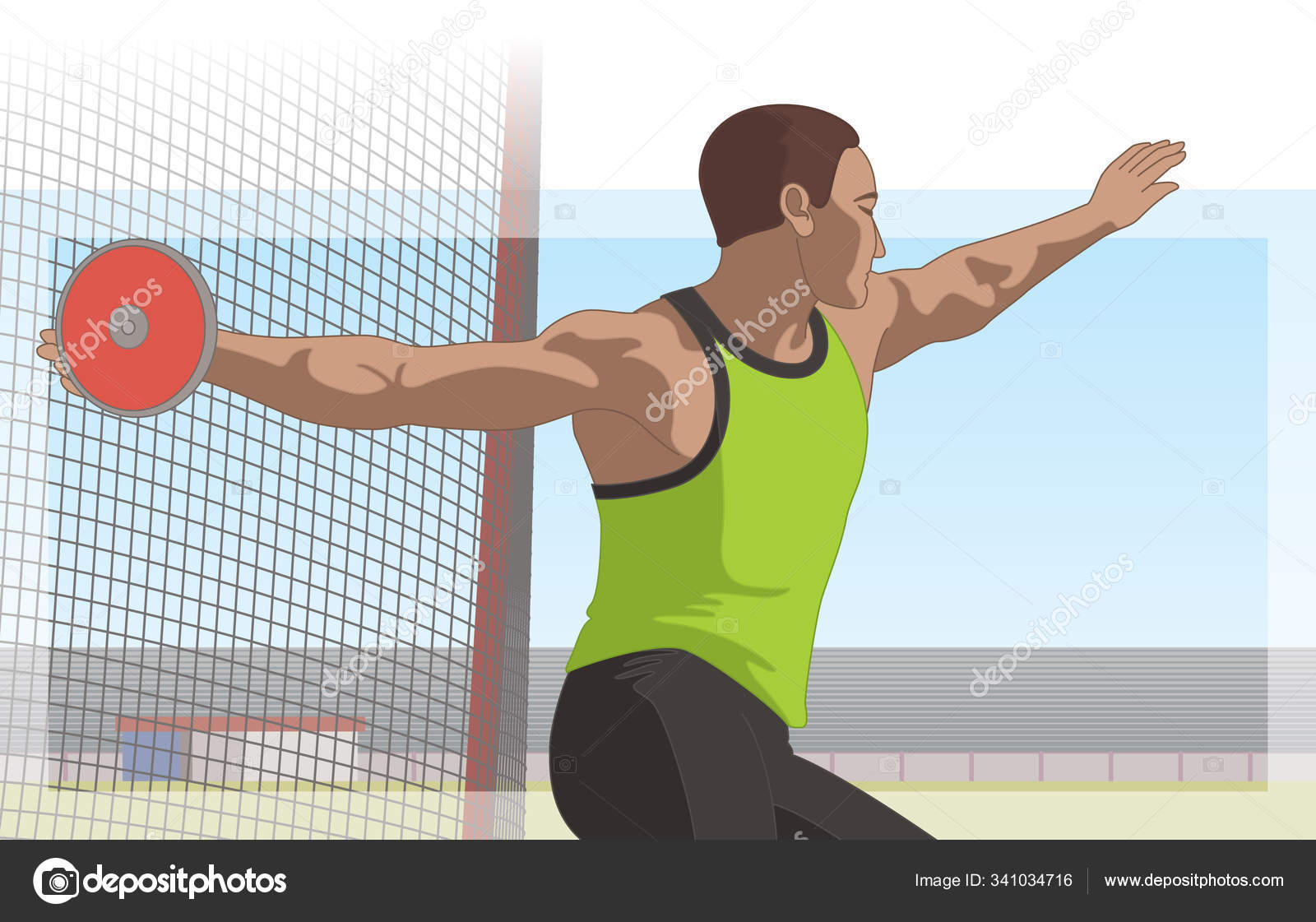 Discus Thrower Clipart