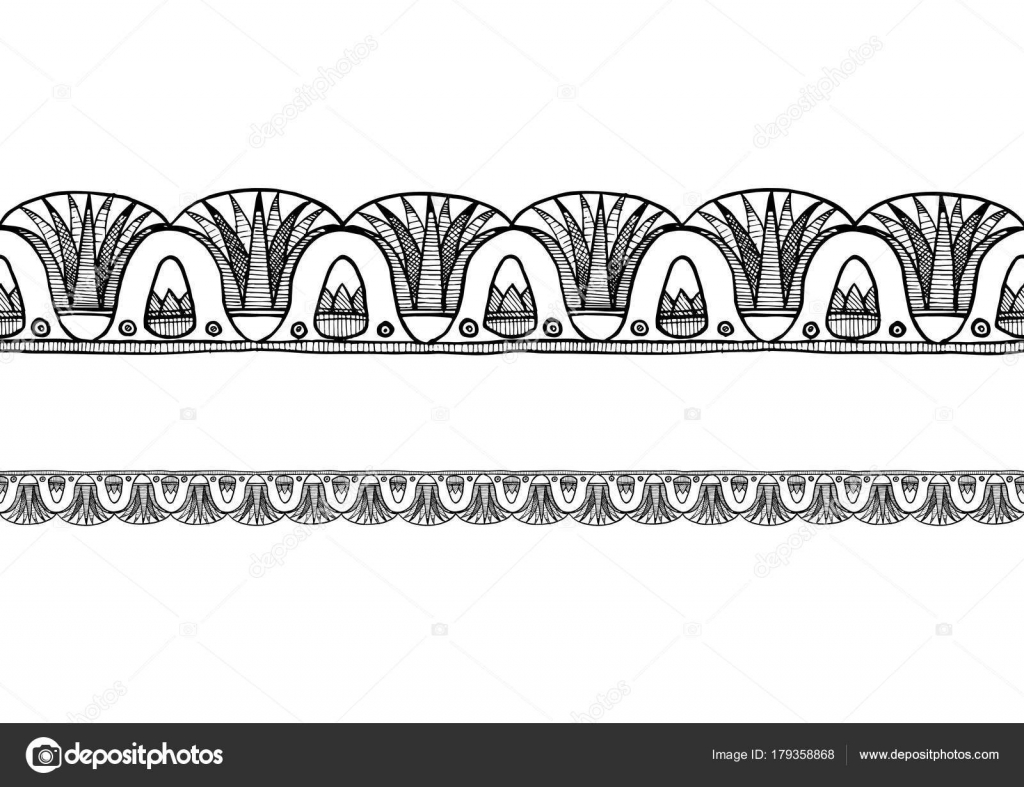 Old Egyptian border ornament Stock Vector by ©suricoma 179358868