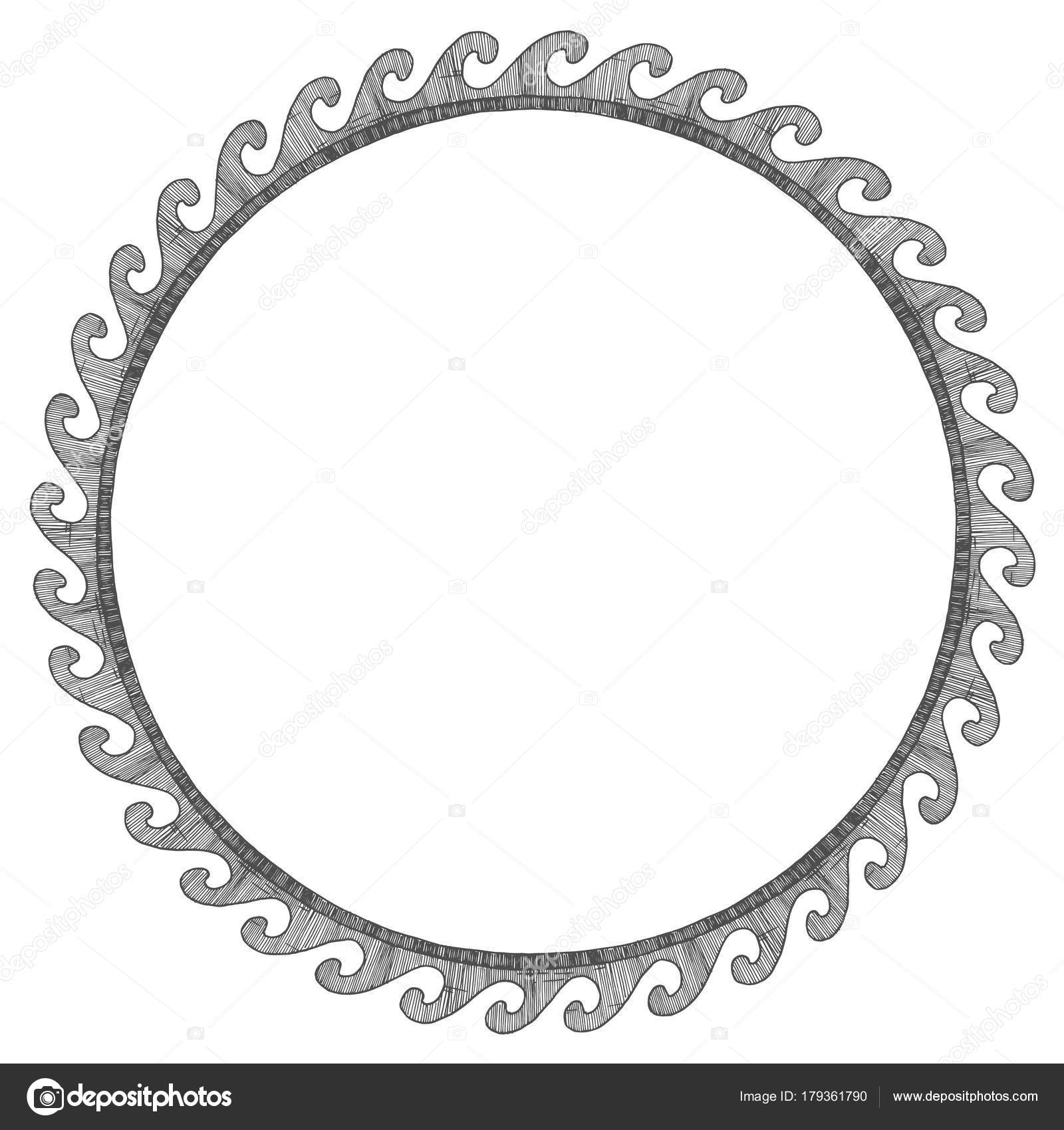 Ancient Greek round ornament. Stock Vector by ©suricoma 179361790