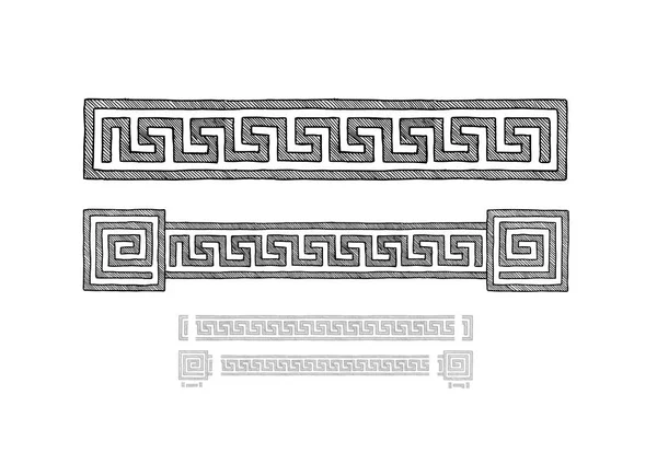 Greek meander. Border ornaments. Stock Vector Image by ©suricoma #179358588