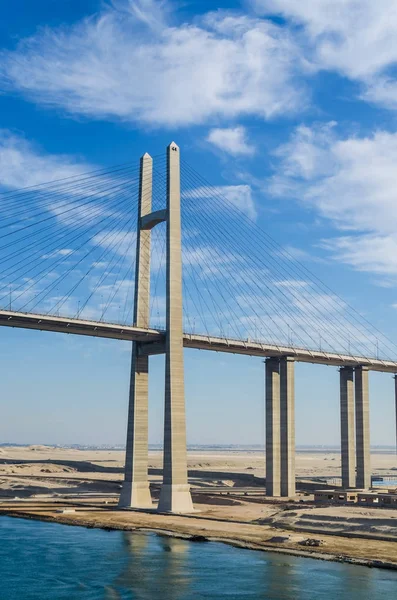 Suez Canal, Egypt, 2017: El Ferdan Railway Bridge, the longest swing ...