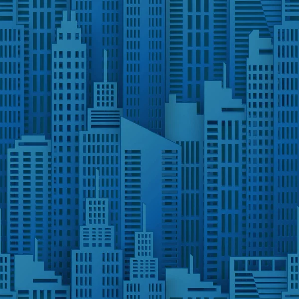 Seamless background of a city — Stock Vector © Klava #11036270