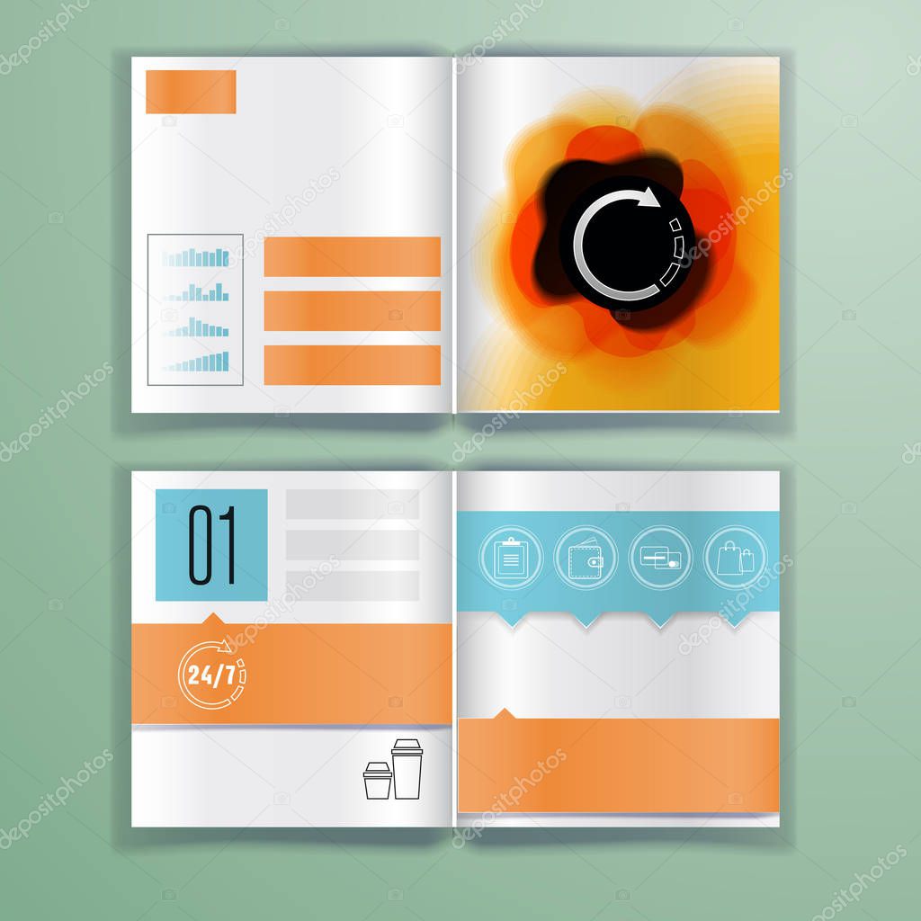 Booklet, promotion template — Stock Vector © Wildrabbit #156991164