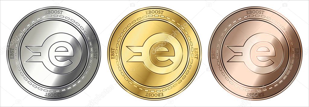 Bitsum (BSM) coin set. — Stock Vector © titan81 #193340120