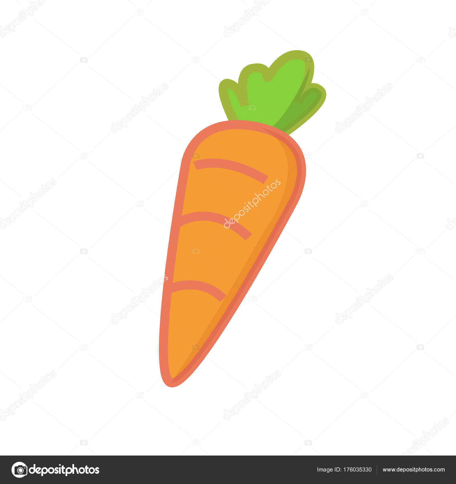 Cute cartoon carrot vector with isolated white background.Fresh carrot ...