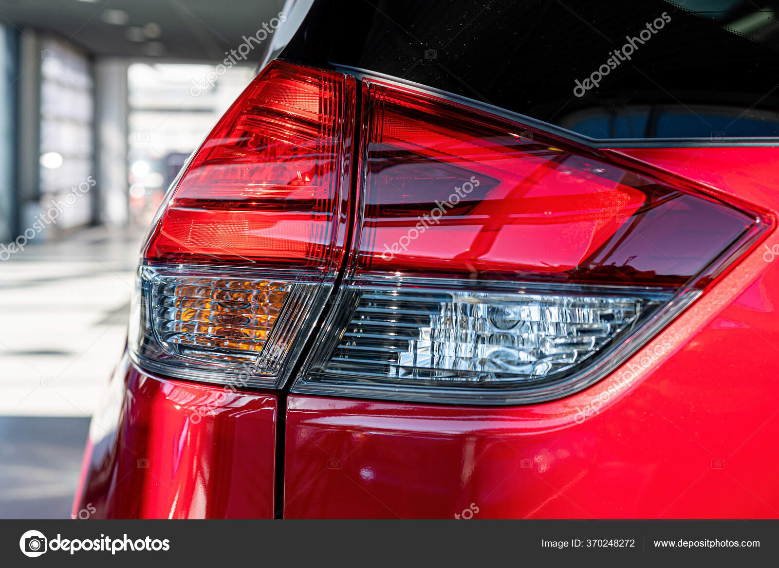 Close Rear Light Modern Car Exterior Details Image — Stock Photo ...