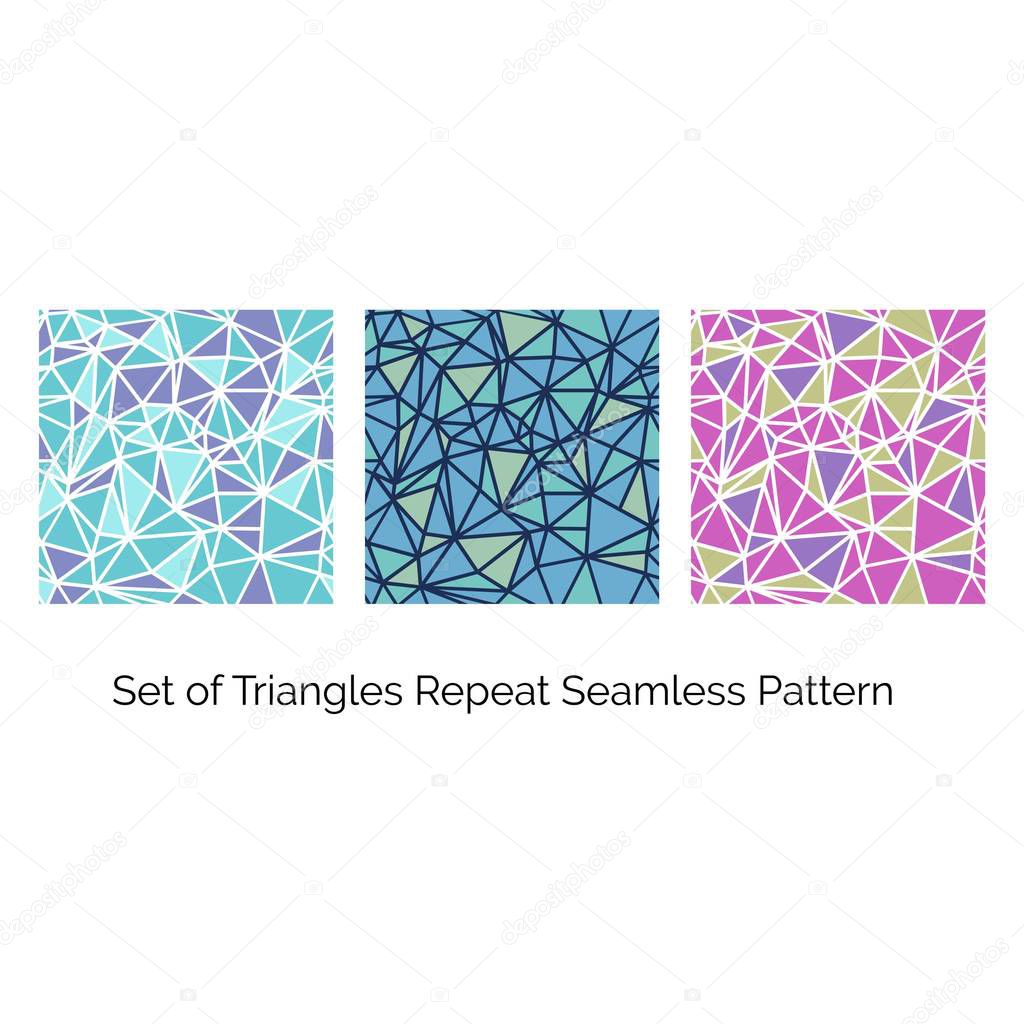 Conjunto de Tri ngulos Repetir Patr n sin costura 2024