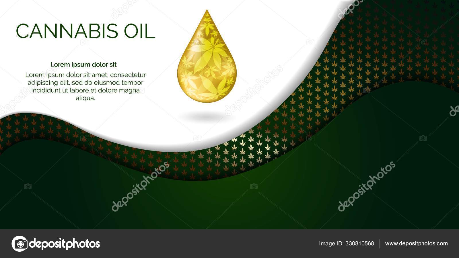 Cannabis Droplet Cannabis Leaves Vector Background Cannabis Oil Vector ...