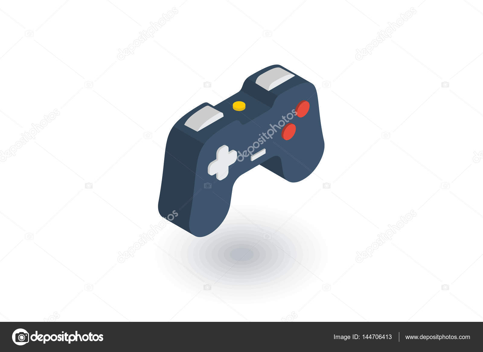 Joystick, gaming isometric flat icon. 3d vector Stock Vector by ©r ...