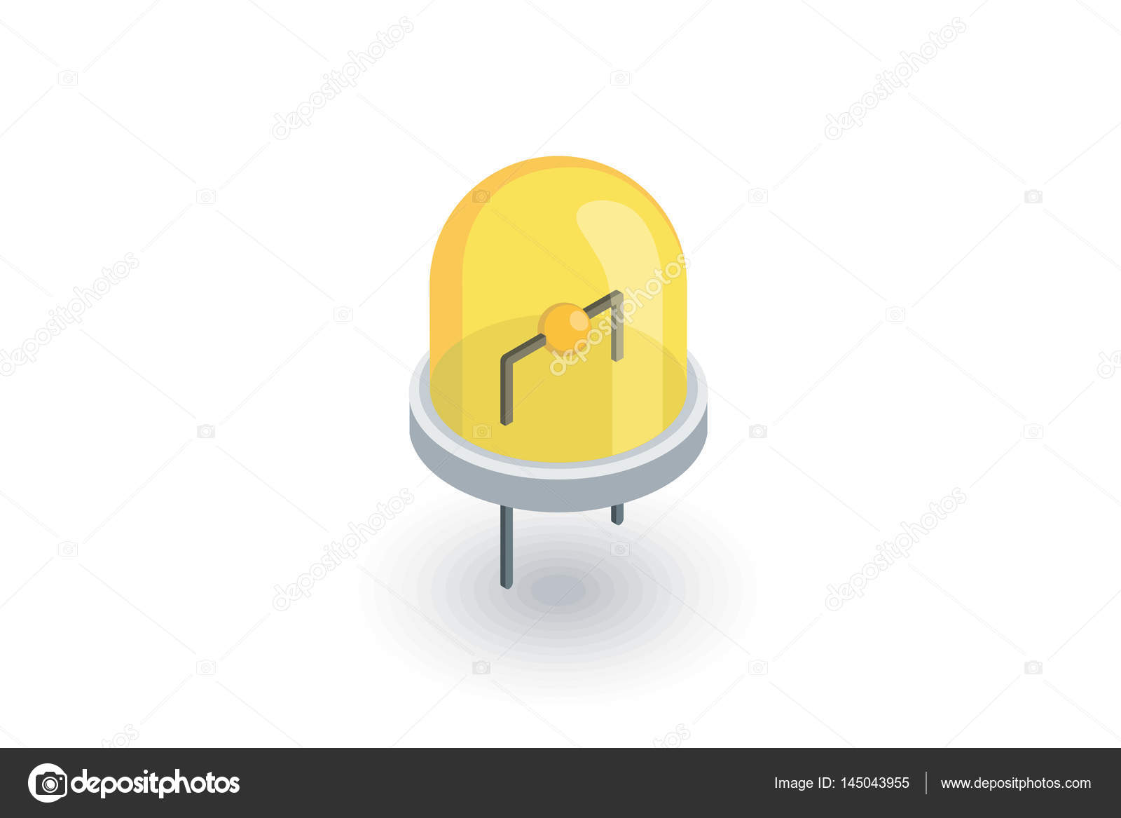 Led bulb isometricicon Stock Vector Image by ©r.Hilch #145043955